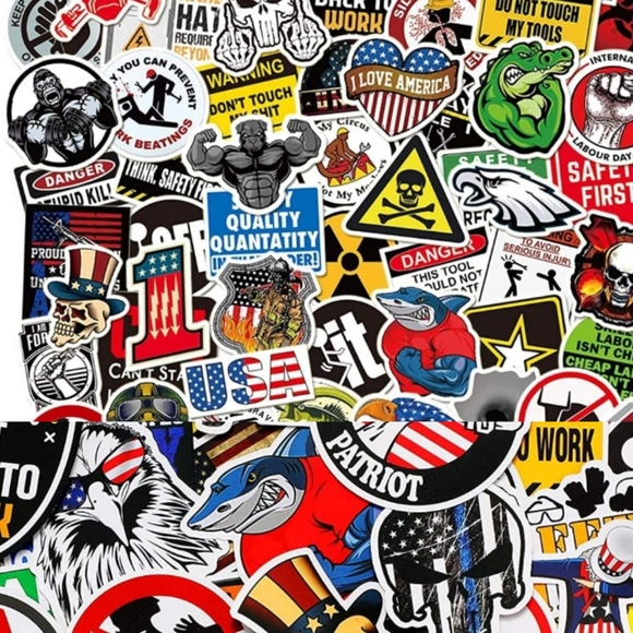 Other | Hard Hat Stickers Tool Box Sticker Helmet Stickers Funny Decals ...